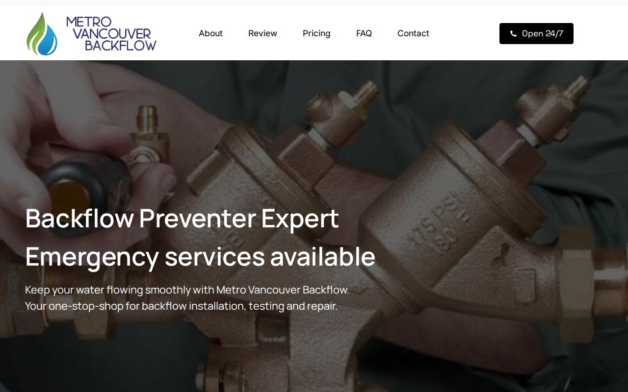 Metro Vancouver Backflow | Installation, Testing & Repair